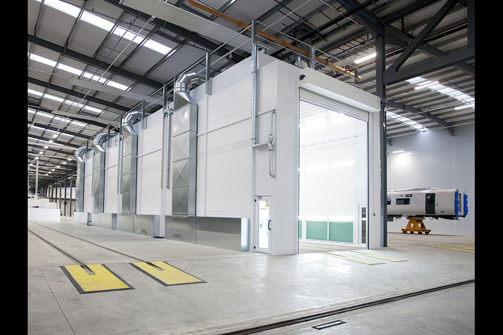 High tech paint booth for Hitachi plant | News | Railway Gazette ...